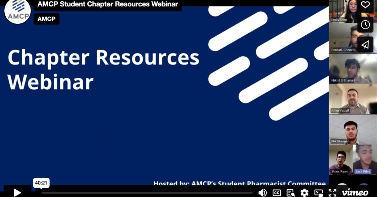 Student Resources and Chapter Officer Succession Best Practices | AMCP.org