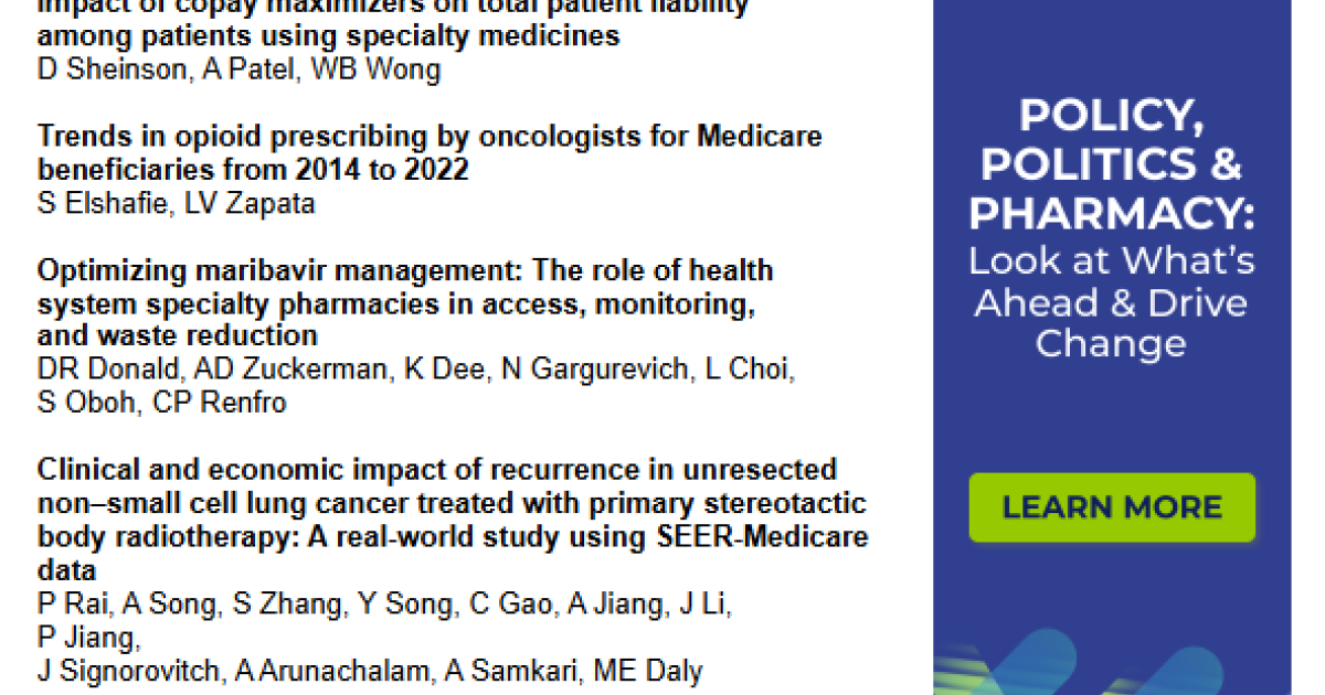 JMCP October 2025 Issue | AMCP.org