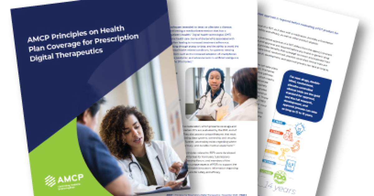 AMCP Principles on Health Plan Coverage for Prescription Digital Therapeutics | AMCP.org
